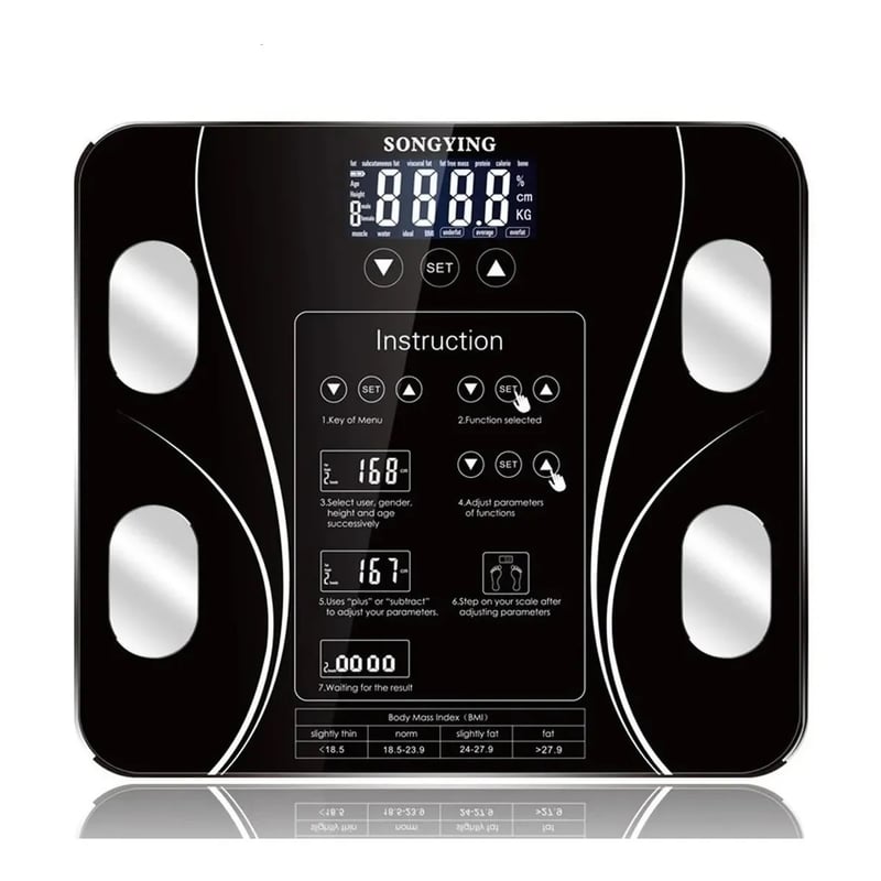 GENERICO Balanza Pesa bascula 180KG Inteligente Bluetooth App Smart ...