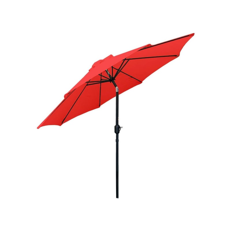 Quitasol 27m plegable altura ajustable playa rojo | Sodimac Chile