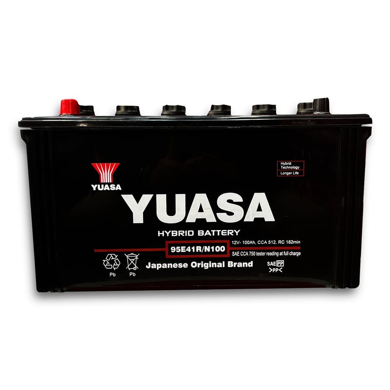 YUASA Yuasa 95E41R - 100 Ah Batería de CAMIÓN - BATERÍA HIBRIDA ...
