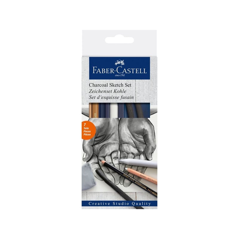FABER-CASTELL Faber-castell Set Dibujo Charcoal Sketch Set - 7 Piezas ...