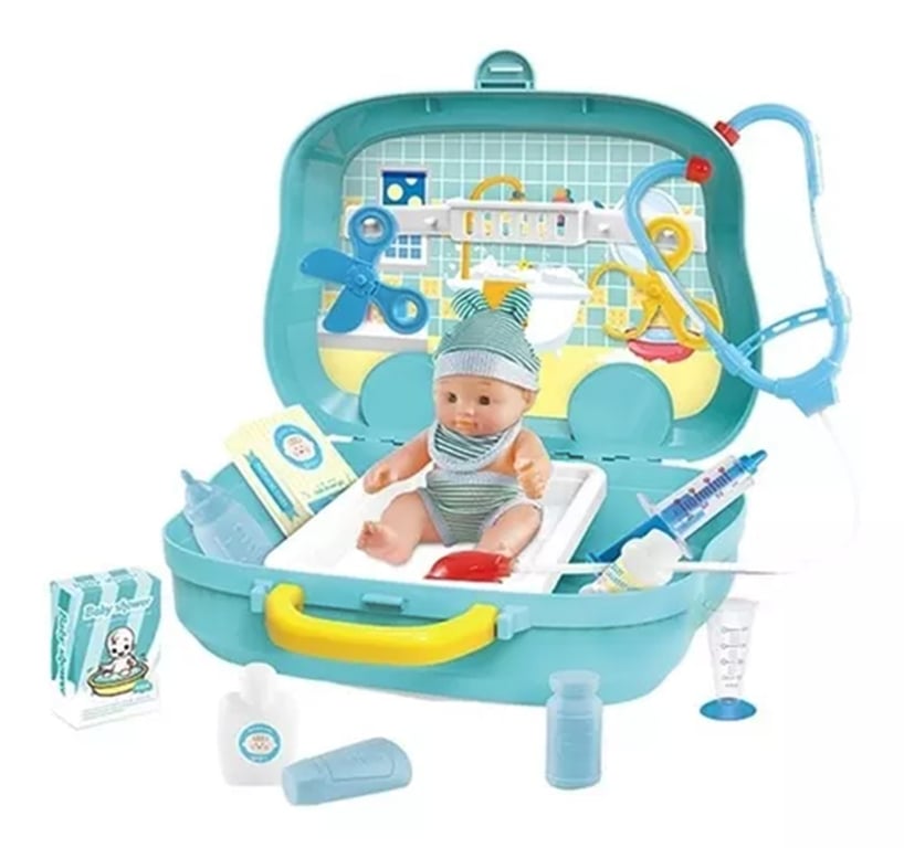 GENERICO Set de Maletin Doctor con Muñeco y 19 accesorios | falabella.com