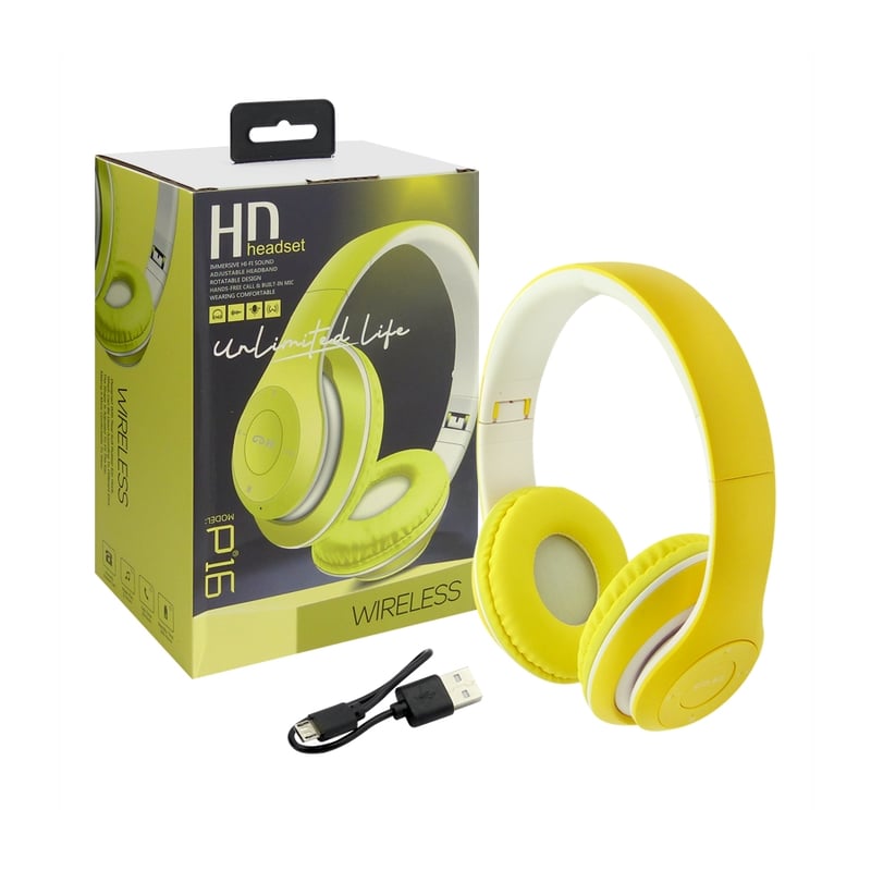 GENERICO Audífonos Wireless P16 Bluetooth Recargable Headphones ...