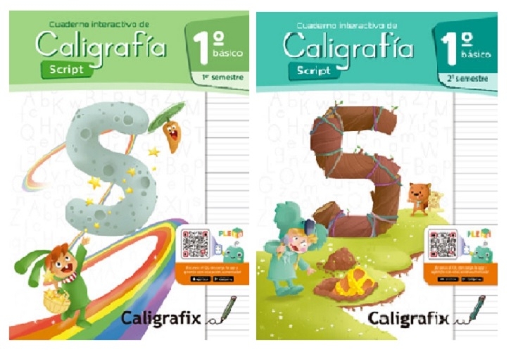 CALIGRAFIX Pack Caligrafix 1 Basico Script 1 y 2 Semestre, Edicion Actualizada | falabella.com