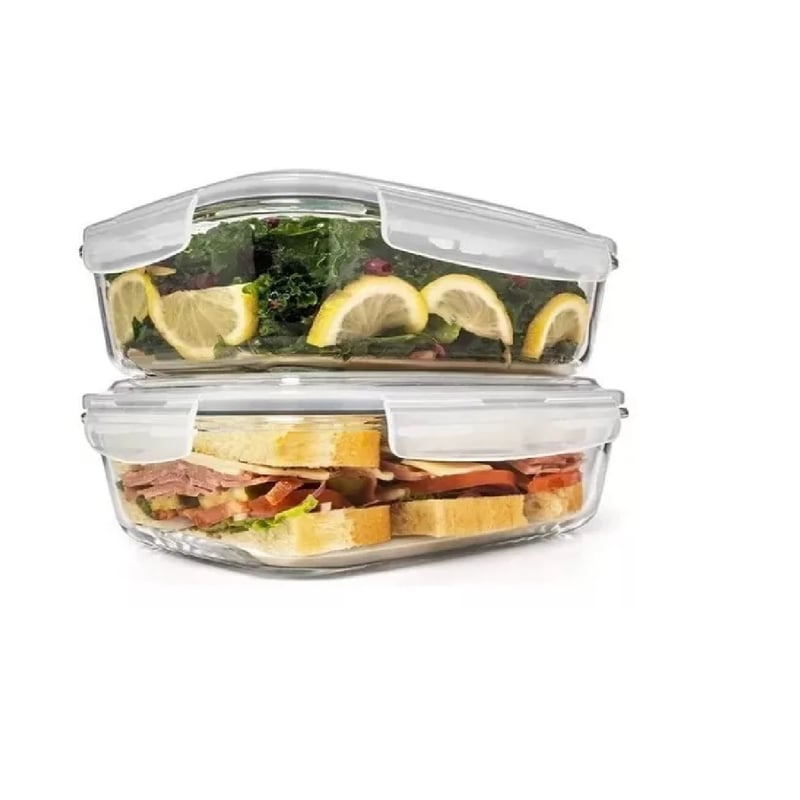GENERICO Taper Tupper Hermético Vidrio Comida 1500ml | falabella.com
