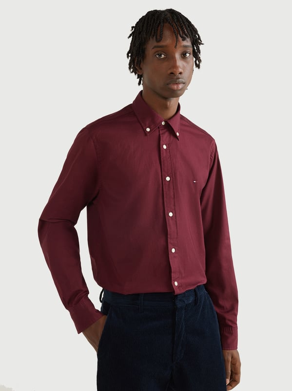 TOMMY HILFIGER Camisa Natural Soft Solid Rojo Tommy Hilfiger | falabella.com