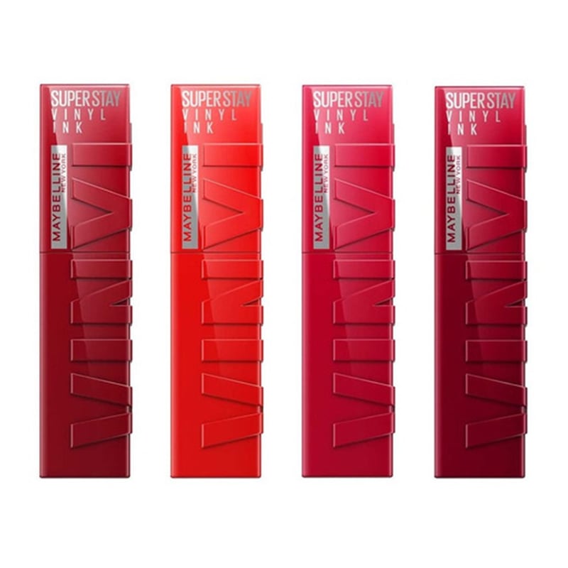 MAYBELLINE 4 Labiales Superstay Vinyl Ink Rojos Hasta 16H Maybelline ...