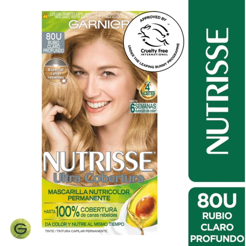 GARNIER Tinte Nutrisse Ult Cob 80U Rubio Claro Profundo Garnier ...