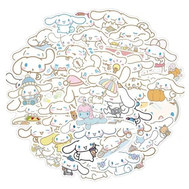 GENERICO 50 Stickers de Cinnamoroll - Etiquetas Autoadhesivas ...