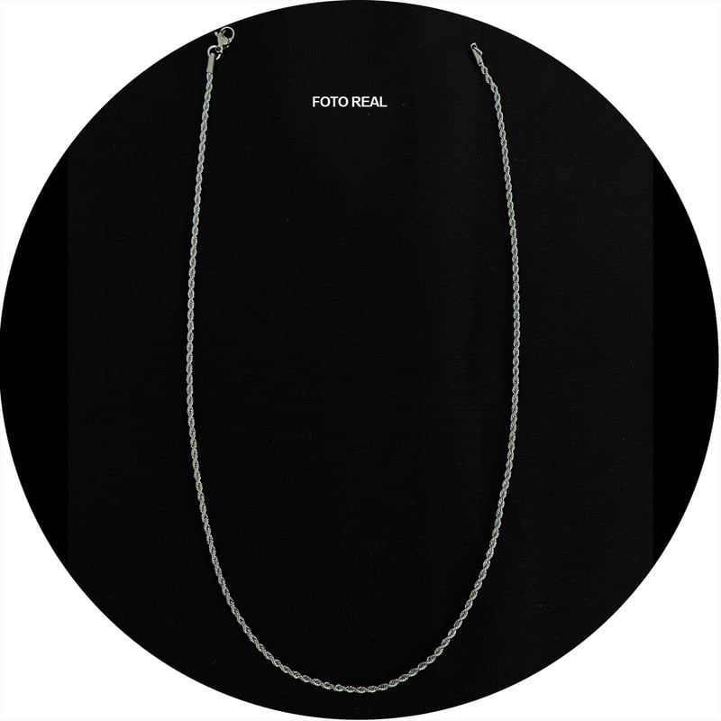 GENERICO Collar Cadena Para Hombre Acero Inoxidable Torbillon 2mm 60cm | falabella.com