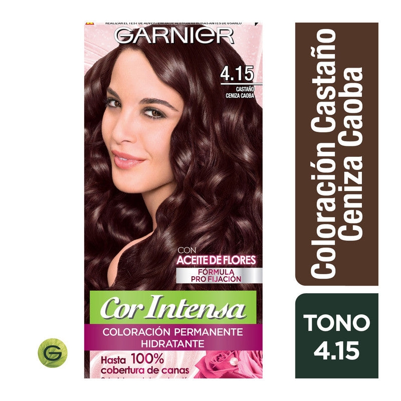 GARNIER Tinte Cor Intensa 4.15 Castaño Ceniza Caoba Garnier | falabella.com
