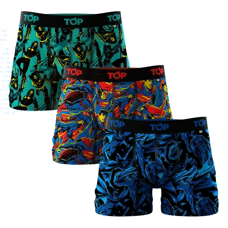 TOP Bóxer Medio Microfibra DC Pack 3 C7 Top. | falabella.com