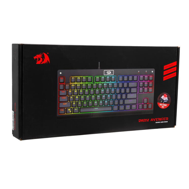 REDRAGON Teclado Gamer Redragon Dark Avenger K568-RGB Switch Rojo ...