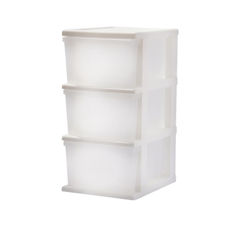 WENCO Cajonera Plastico Blanco 3 Cajones armable Wenco WENCO ...
