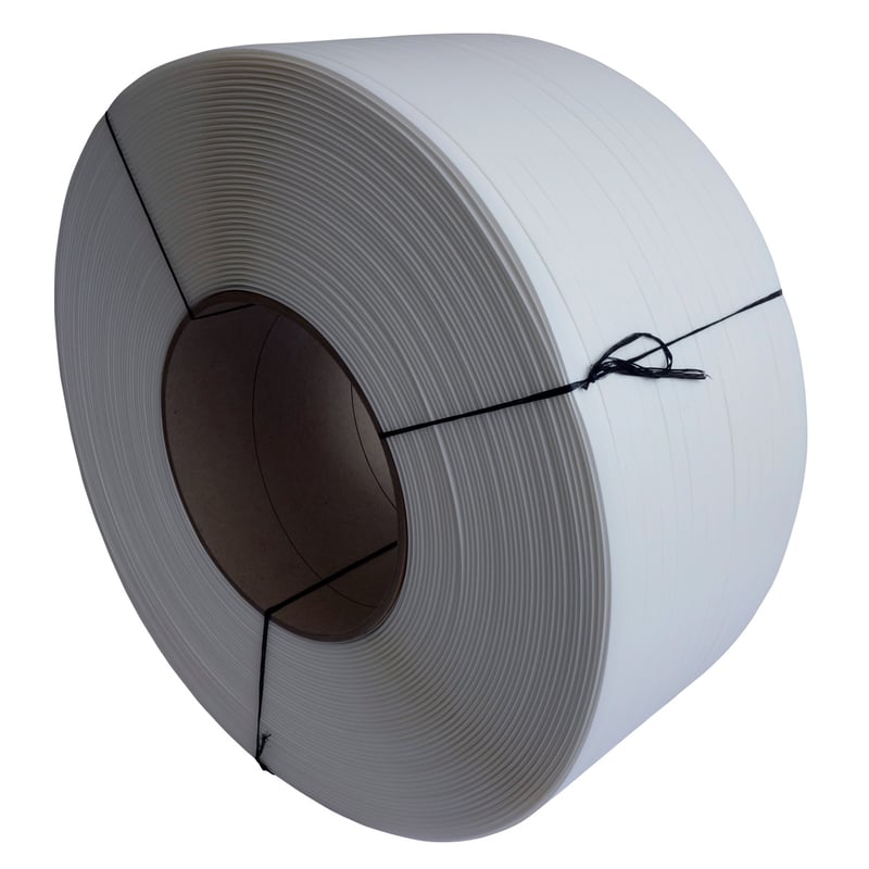MARIENBERG Zuncho de 12mm Pallet A200 Blanco Rulet., Rollo de 1.700m ...