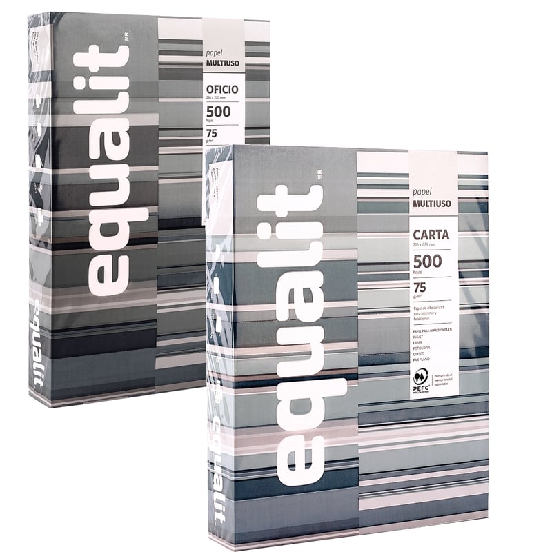 EQUALIT Pack 2 Resma Mixta 500 Hojas Equalit (Carta - Oficio) | falabella.com