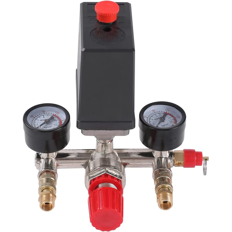 KUANGYE Compresor Aire Válvula Presión 125psi Interruptor Regulador ...