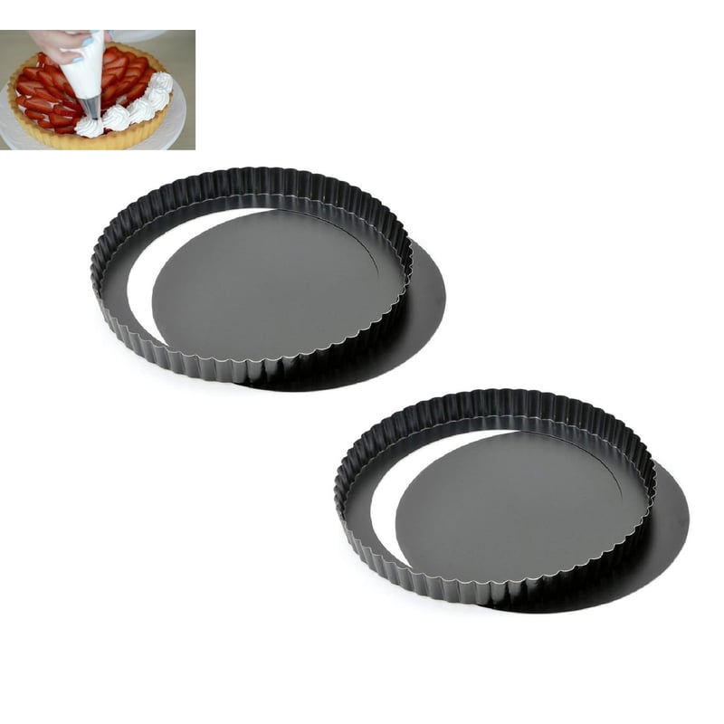 GENERICO Pack 2 Molde Desmontable Moldes Desmontables Tartaleta 32cm ...