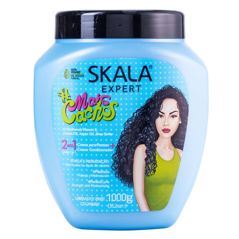 SKALA Mascara Skala Mais Cachos 2 En 1 Fuerza E Hidratacion 1000g ...