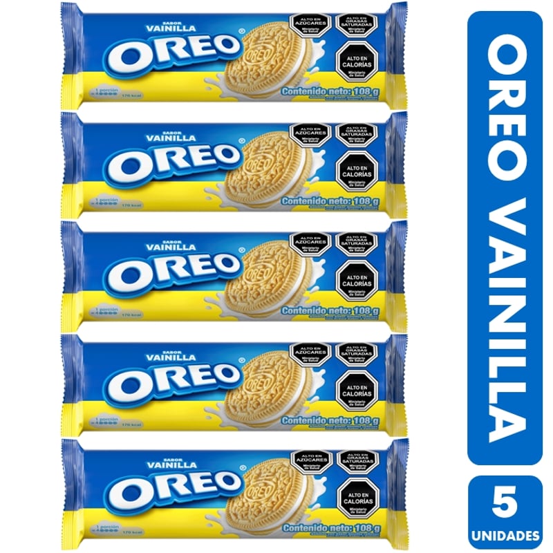 OREO Oreo Vainilla Grande - Galletas (Pack Con 5 Unidades) | falabella.com