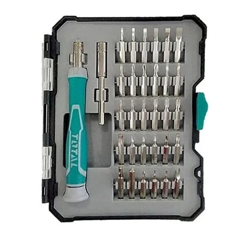 TOTAL TOOLS Set De Destornilladores De Precision 32 Piezas Total ...