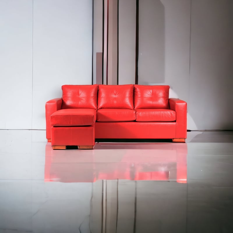 MUEBLES AMERICA Seccional Multiposiciones Magic Pu Rojo | falabella.com