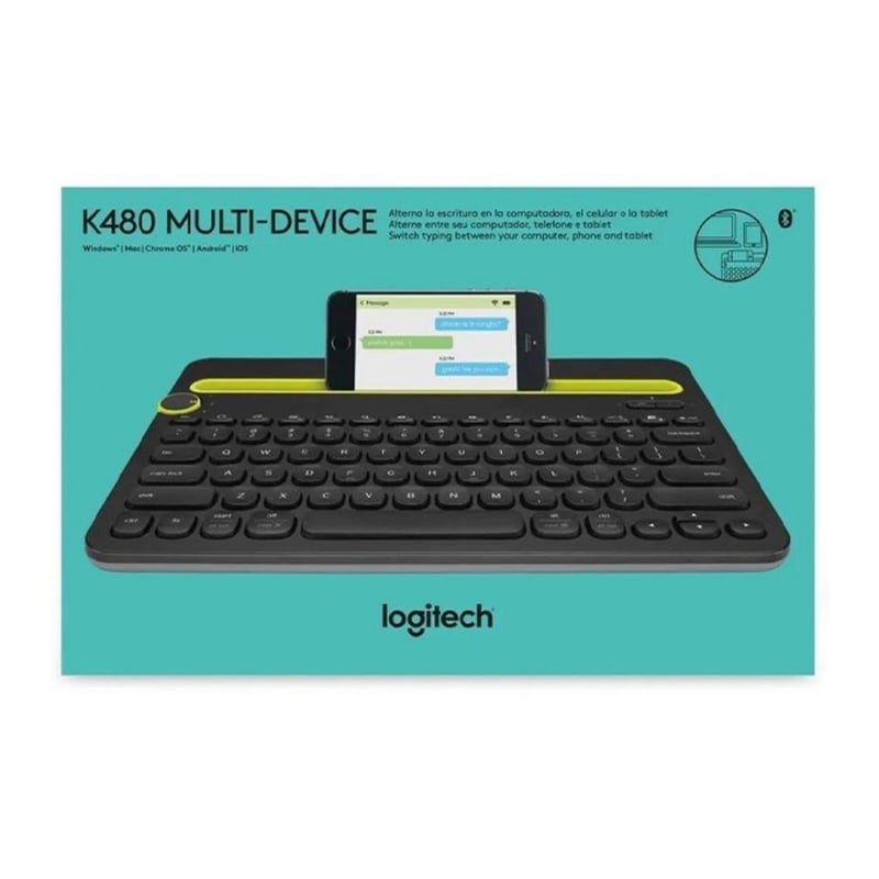 LOGITECH TECLADO LOGITECH K480 GRIS MULTIDISPOSITIVOS-BLUETOOTH | falabella.com