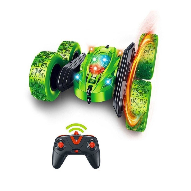 GENERICO Auto Carro Loco Full Led 360º Verde A Control Remoto Niños ...