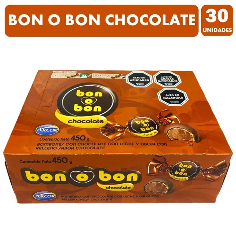 ARCOR Bon O Bon Chocolate Arcor (caja Con 30 Unidades) | falabella.com