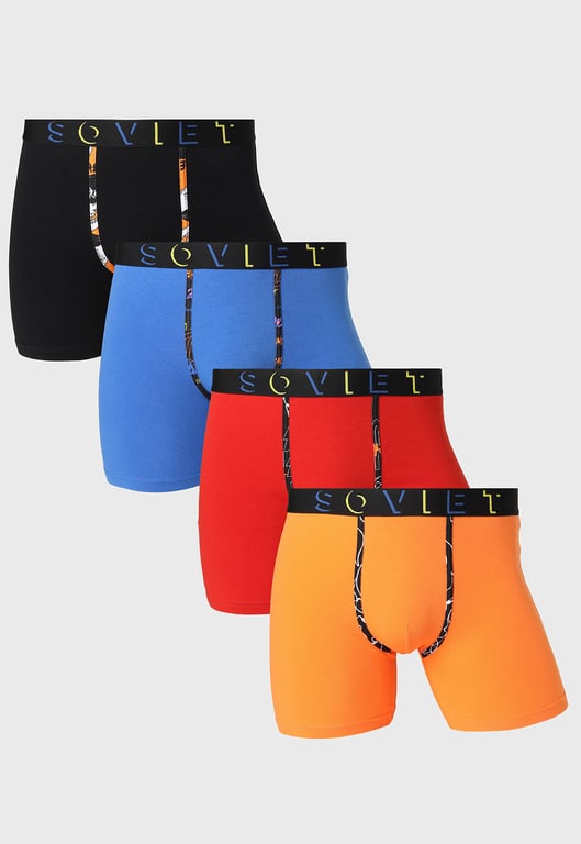 SOVIET Boxer Pack 4 unidades Liso Soviet SOVIET | falabella.com