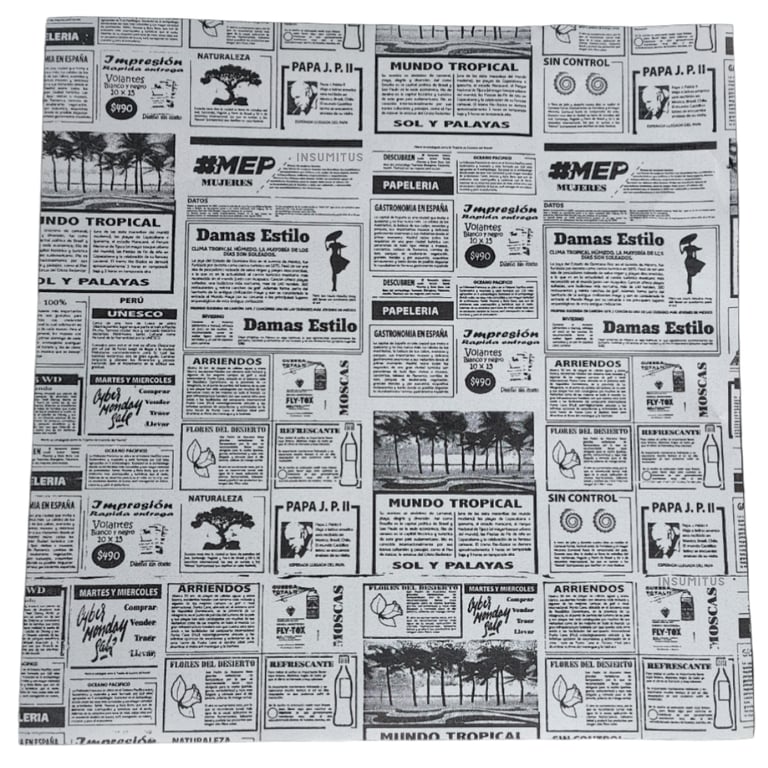 GENERICO Papel Antigrasa Diario 33x33cm 1 X 100 hojas | falabella.com