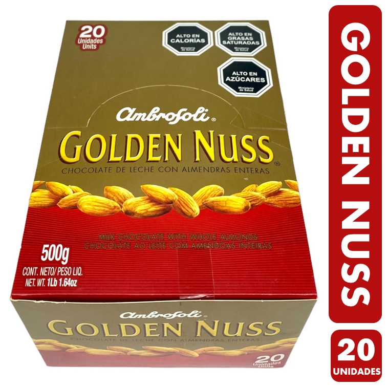 AMBROSOLI Golden Nuss - Barras De Chocolate (Caja Con 20 Unidades ...