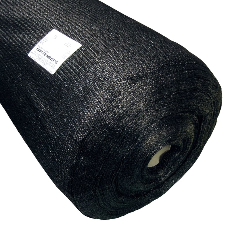 MARIENBERG Malla Sombra Lisa 50% de 4,20 × 100 m color Negro ...
