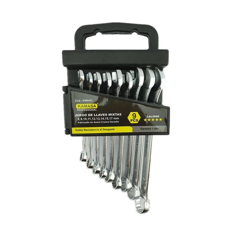 Set Juego De Llaves Punta De Corona 9 Piezas Kamasa Km6451 | Sodimac - Falabella
