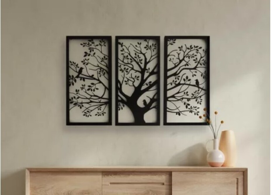 GENERICO CUADRO DECORATIVO ARBOL DE LA VIDA ARTESANAL EN MADERA MDF 3MM ...