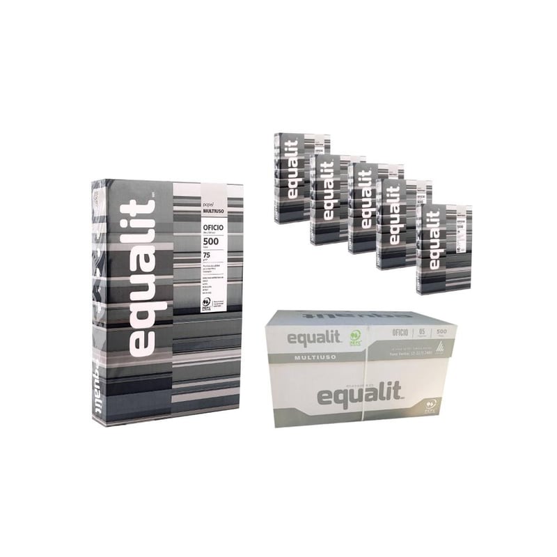 EQUALIT Papel fotocopia Equalit oficio 500 hjs | falabella.com