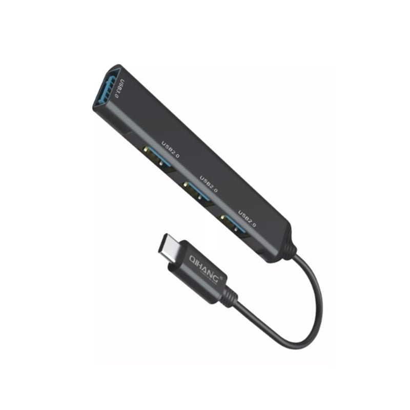 QIHANG Qihang Adaptador Hub Tipo C A 4 Puertos Usb Para Mac Window ...