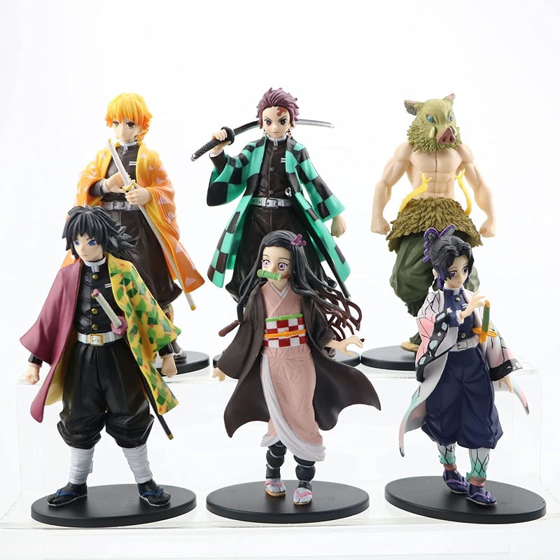 PUREPOWER Kit De Figuras Demon Slayer Anime Collection Pack 6 Pi ...
