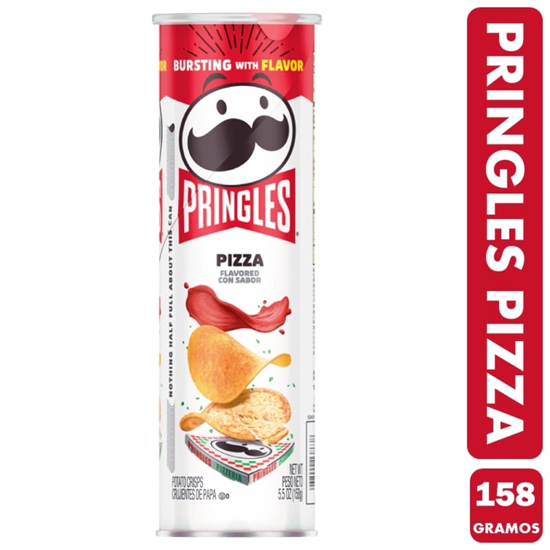 PRINGLES Papas Fritas Sabor Pizza - Pringles (Envase Con 158 Gramos ...
