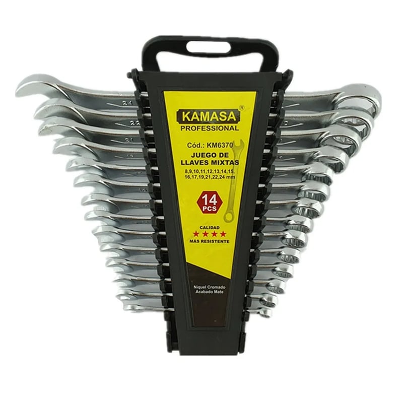 KAMASA Kit Set Juego De Llaves Punta Corona 14 Piezas Kamasa Km6370 | falabella.com