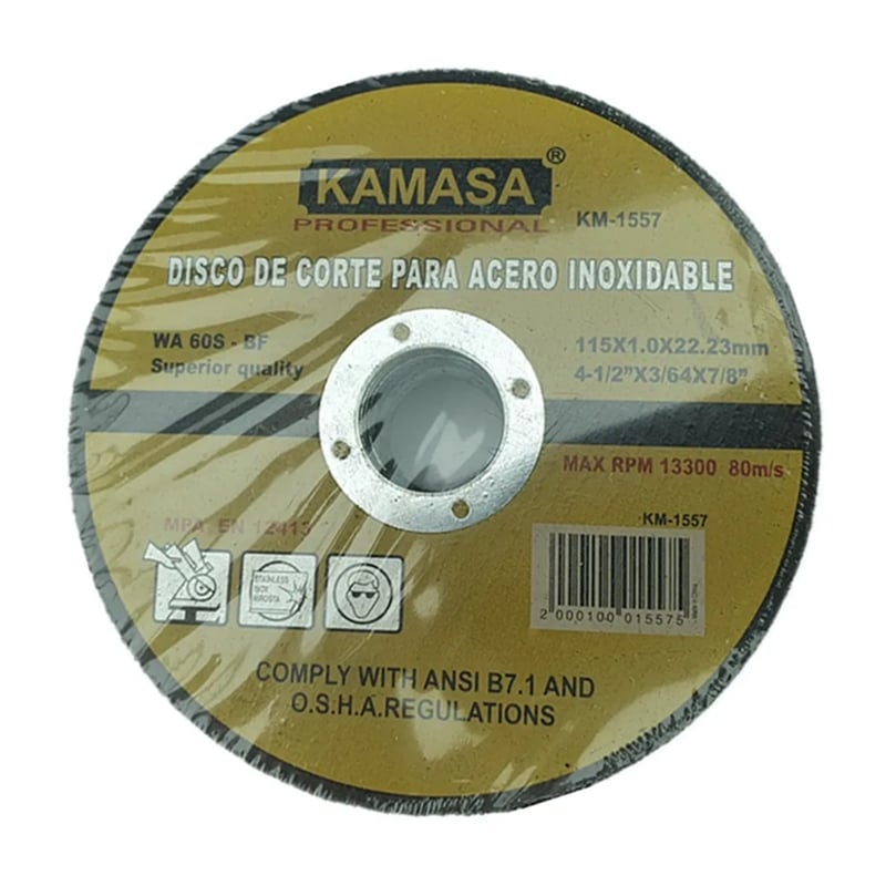 KAMASA 25 Unidades Disco De Corte Para Acero Inoxidable 115mm Kamasa ...