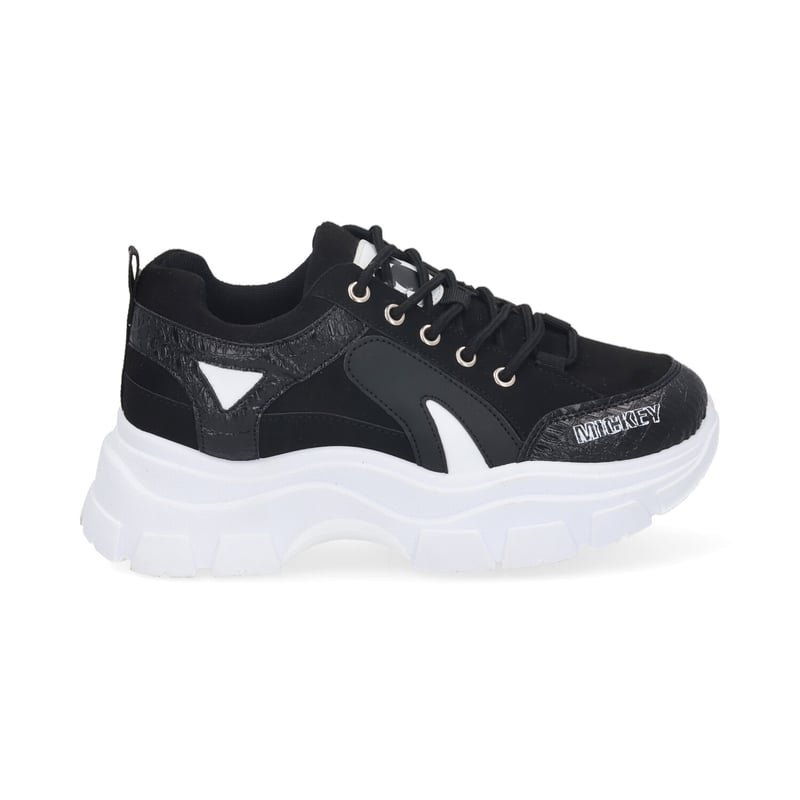MICKEY MOUSE Zapatilla Chunky Mujer MICKEY MOUSE Negro | falabella.com