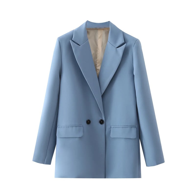 BLWOENS Chaqueta casual para mujeres - Azul | falabella.com