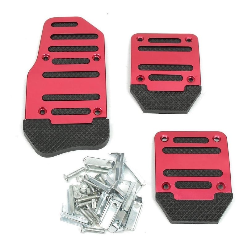 GENERICO Pedales Deportivos Sport Auto Tuning Universal ROJO ...