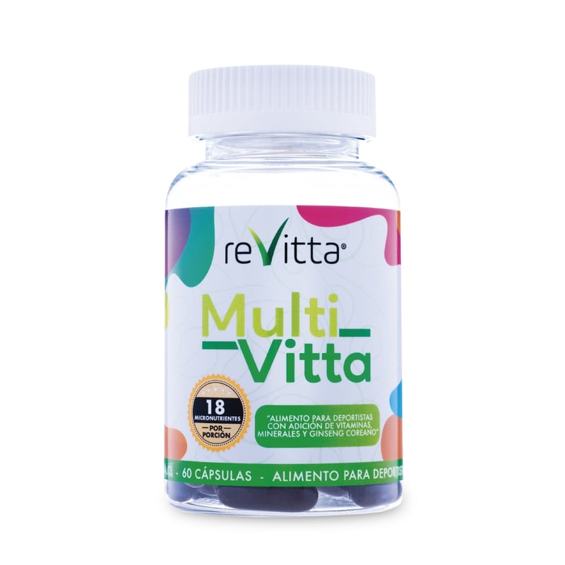 REVITTA WELLNESS Multivitamínico Multi-Vitta 60 cápsulas Revitta ...