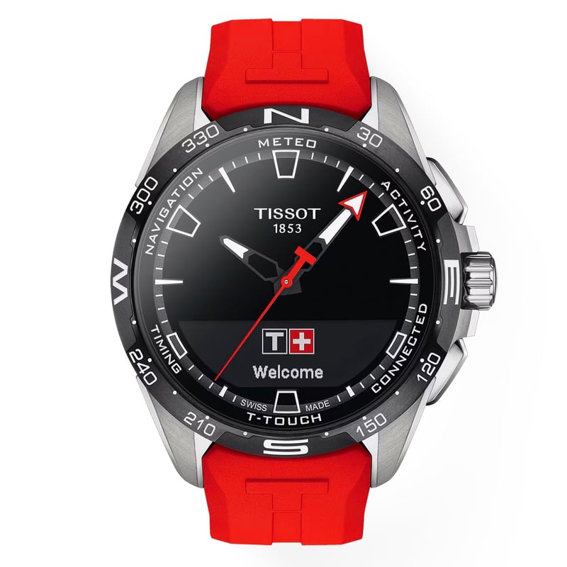 TISSOT Reloj Digital Tissot T-Touch Connect Solar Rojo | falabella.com