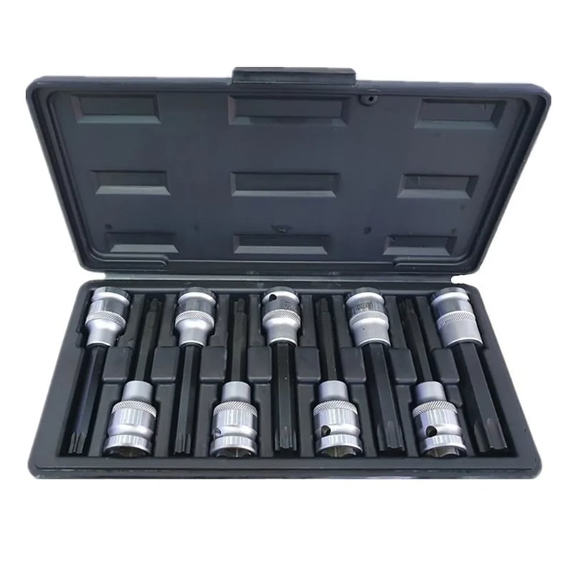 UYUSTOOL Juego De Dado Torx Largo 10cm Profesional 9 Piezas Uyustools ...