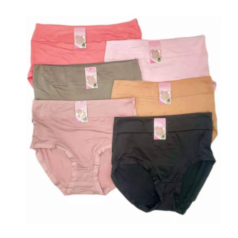 EVERSO Pack 12 Calzones De Mujer Tiro Alto Bambu Grand. | falabella.com