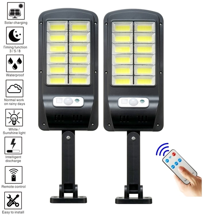 X2 Foco Solar 400w Foco Led Focos Solares Potentes Exterior | Sodimac ...