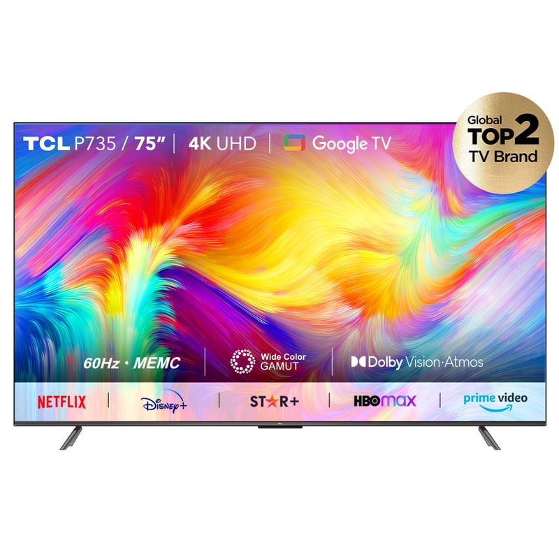 TCL LED 75" TCL 75P735 4K HDR Smart TV Google TV | falabella.com