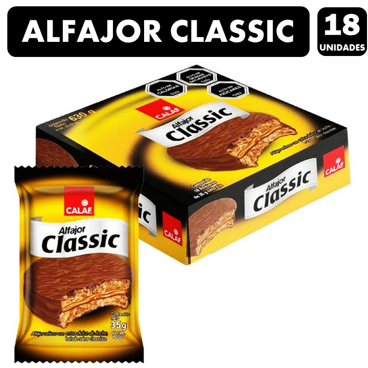 CALAF Alfajor Clasico De Calaf - Classic (Caja Con 18 Unidades ...
